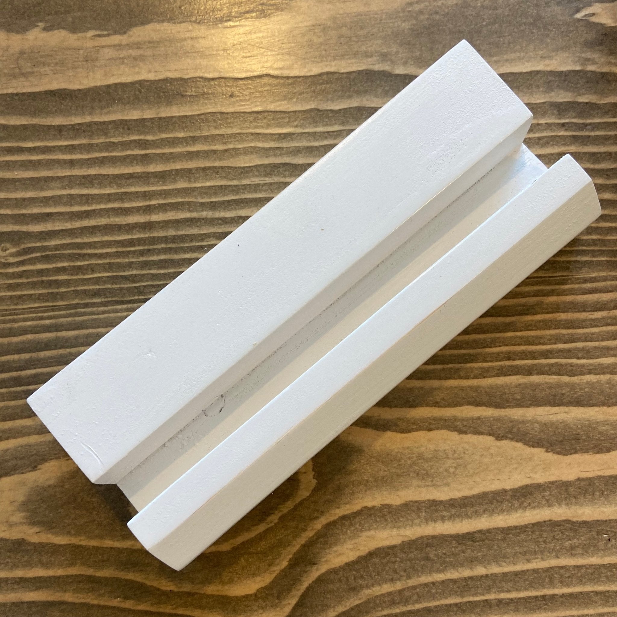Farmhouse White Display Stand for Prayer Cards | Handcrafted Wooden Ca ...